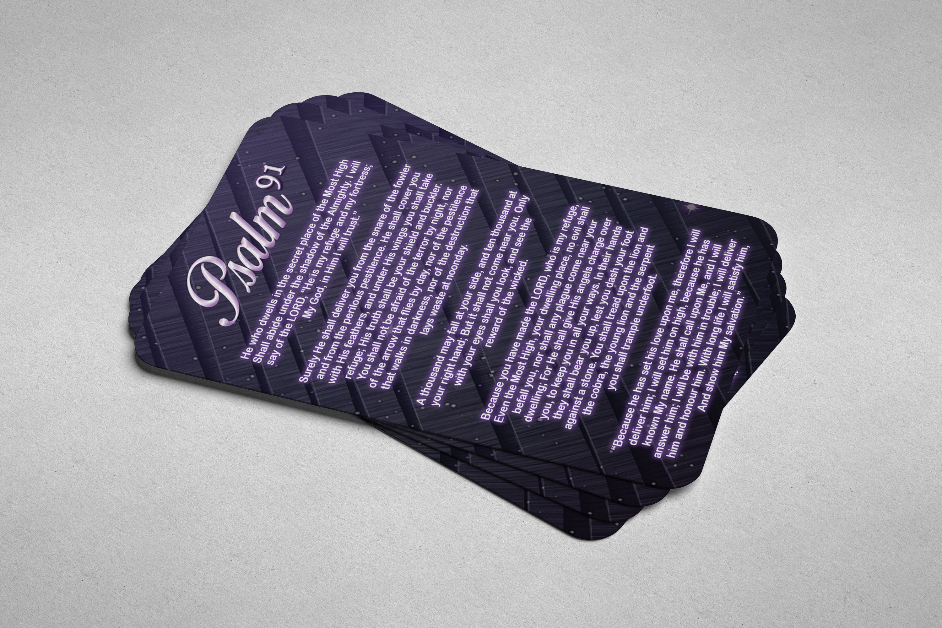 Christian PVC Bible Cards: Psalm 91 - Etsy