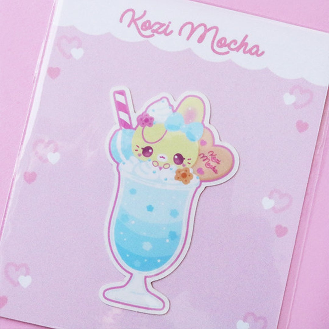 Cute Bunny Parfait Sticker Kawaii Bunny Sticker Cute - Etsy