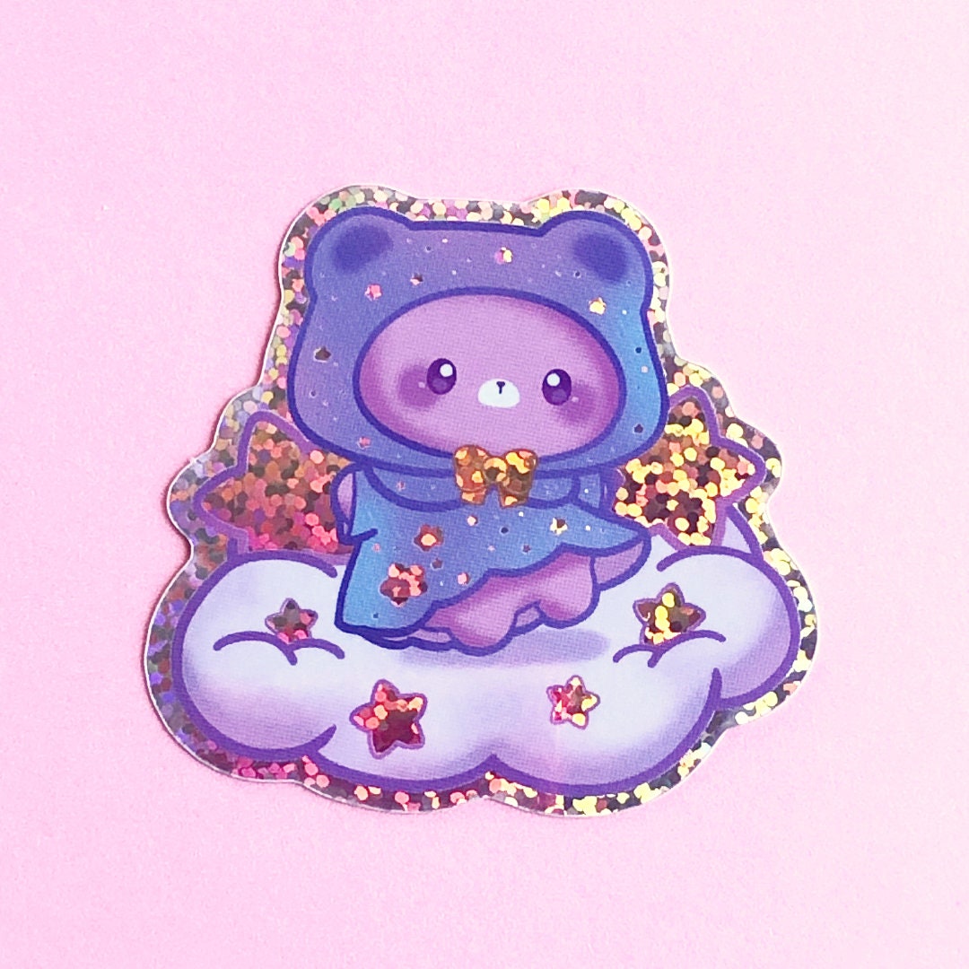 Kawaii Bear Stickers, Cute Bear Stickers, Cute Laptop Stickers, Cute ...
