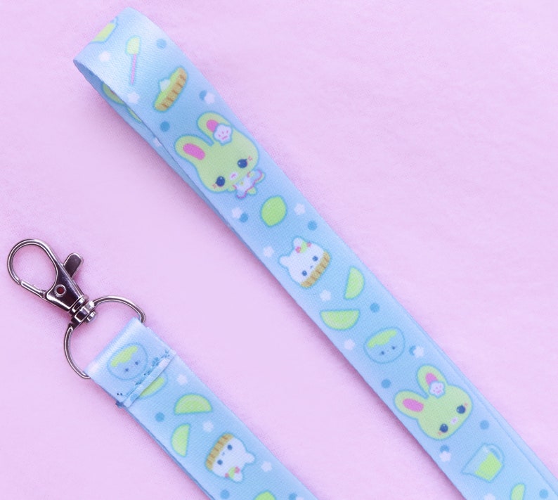 Cute Bunny Lanyard Yellow Bunny Lanyard Kawaii Bakery - Etsy