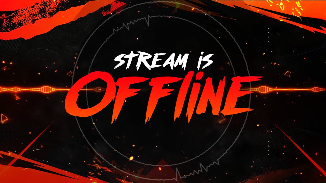 Pack Stream Overlays Animated webm Neon Style Orange | Etsy