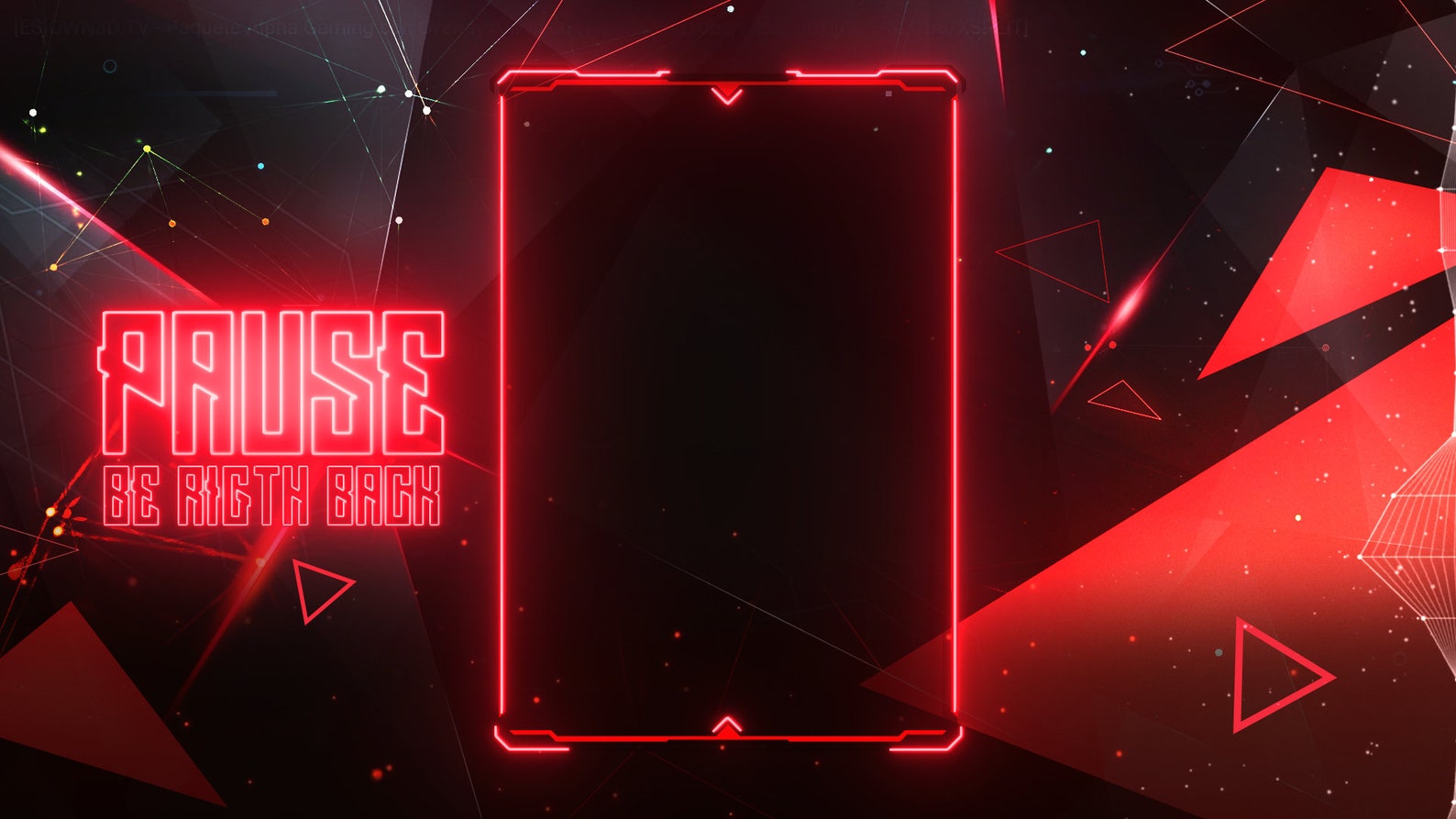 Pack Stream Neon Red Animado OBS Studio Streamlabs y | Etsy