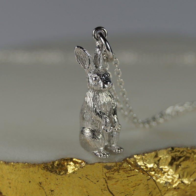 Rabbit Necklace - Etsy