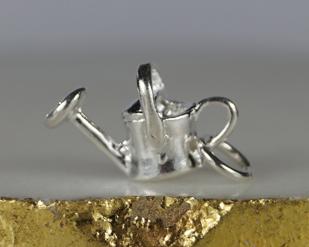 Sterling Silver Watering Can Charm, Gardener Gift - Etsy