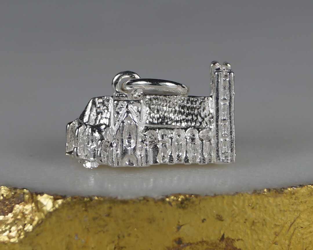 Westminster Abbey Silver Charm, London England Charm, Sterling Silver ...