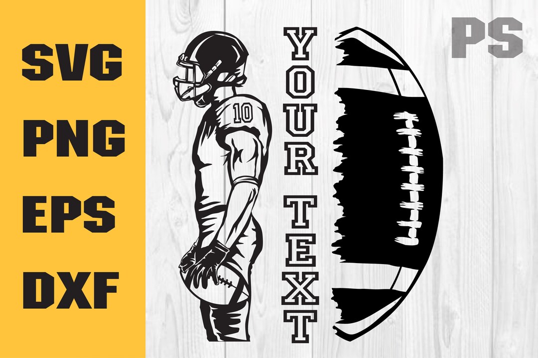Football Player Svg Colored Layers Footballsvg Football - Etsy