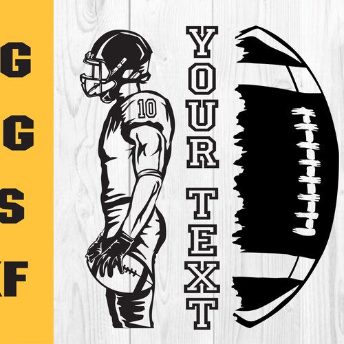 Football Svgamerican Football Player Svg Colored Layers - Etsy