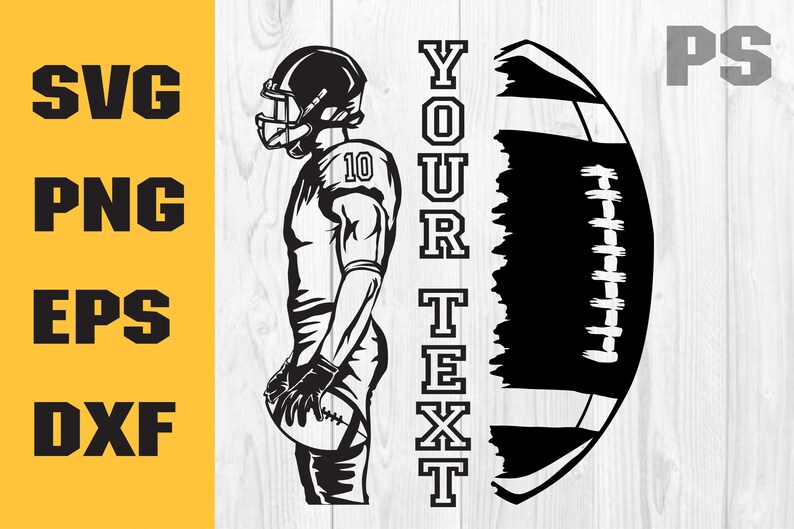 Football Player Svg Colored Layers Footballsvg Football - Etsy