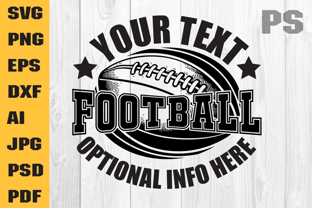 Football Logo SVG, Customizable Football Player SVG | Scalable Vector ...