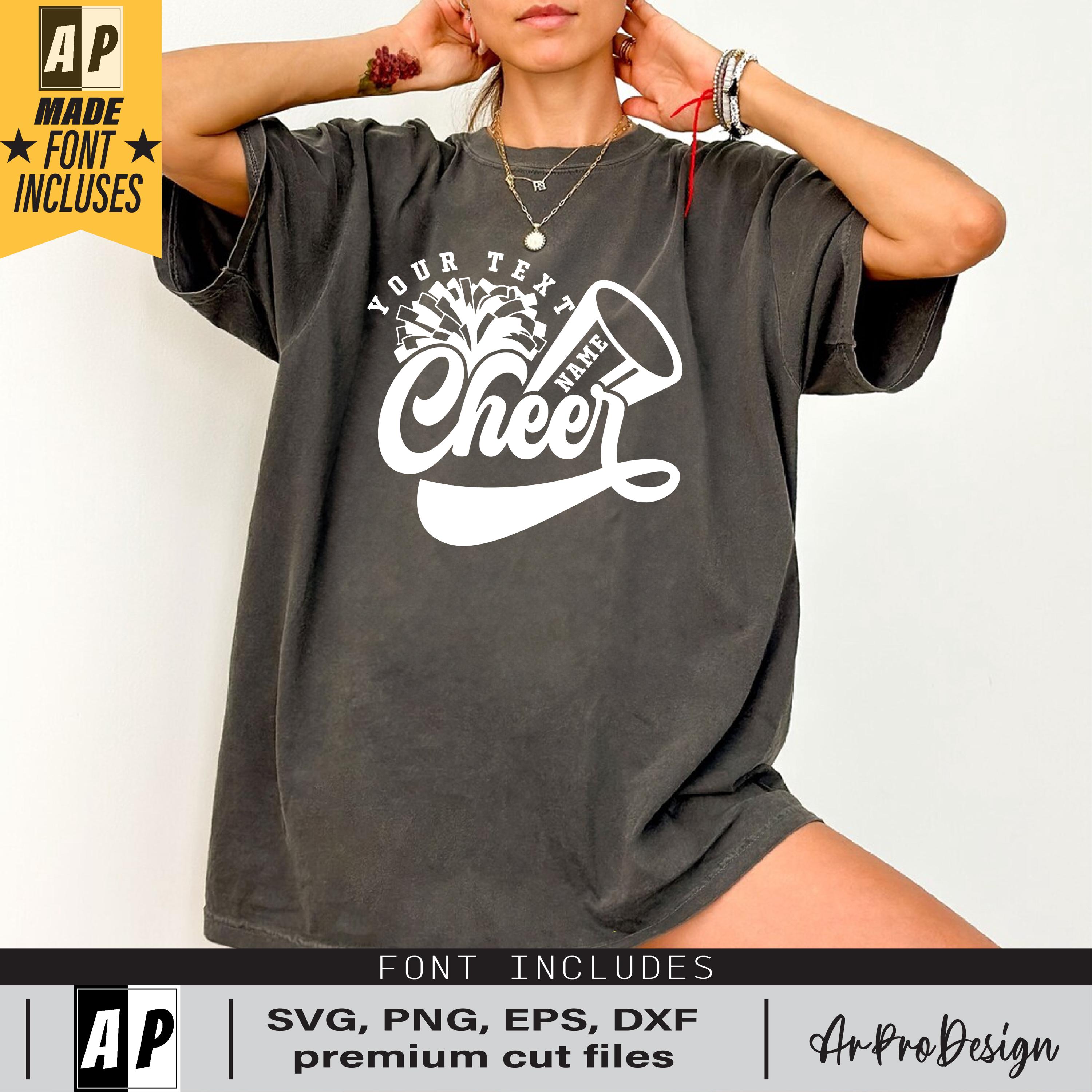 Cheer SVG PNG, Cheerleader Team Shirt Cut File for Cricut - Etsy