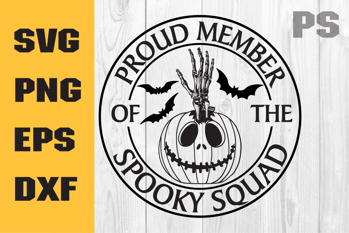 Proud Member of the Spooky Squad Svg Spooky Squad PNG - Etsy