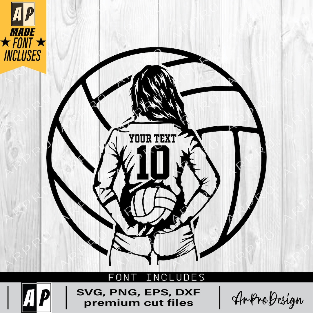 Girls Volleyball Player Svg, Volleyball Player Svg, Volleyball Girl ...