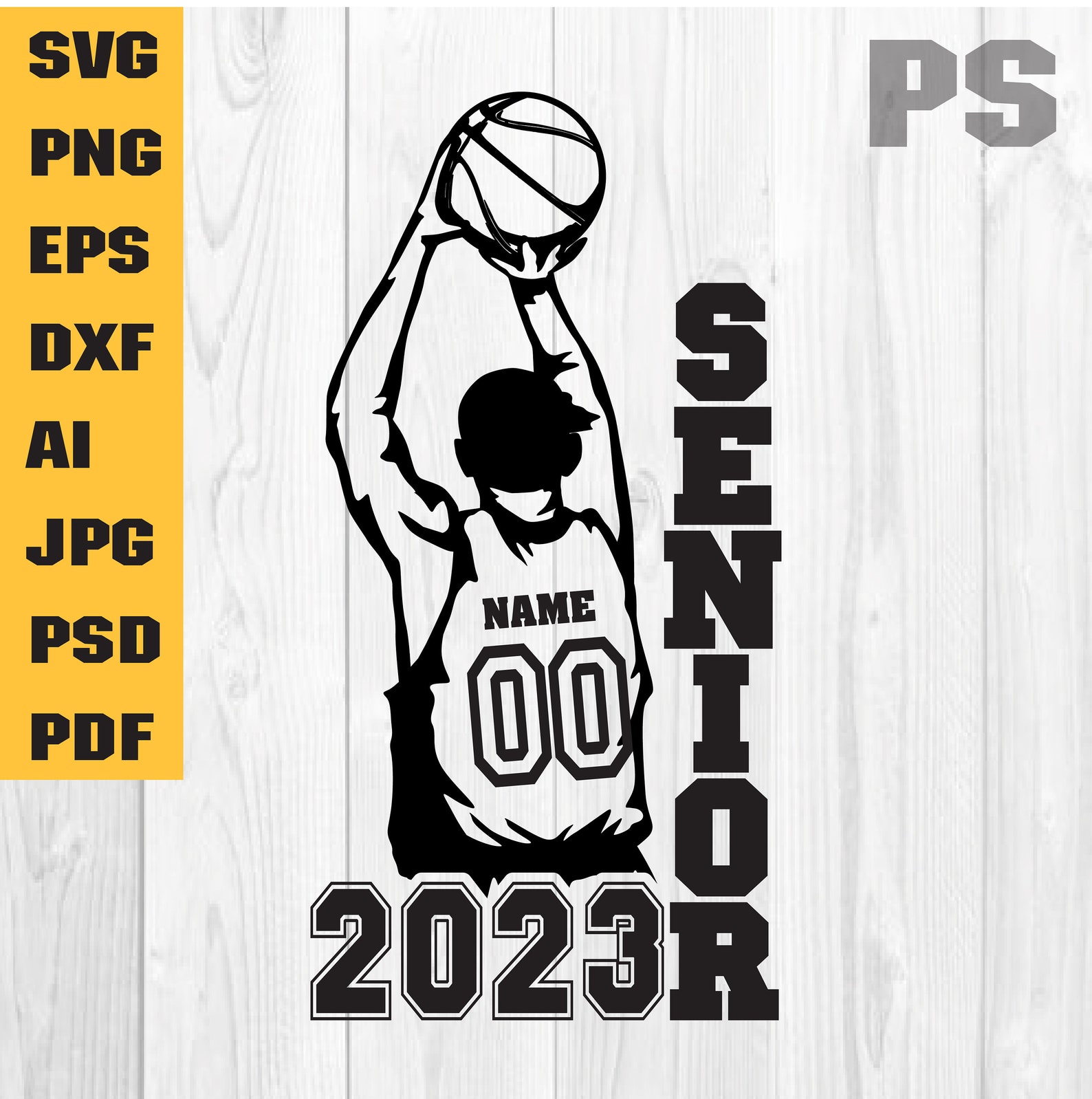 Basketball Svg Senior 2023 Basketball Svg Man Basketball Etsy
