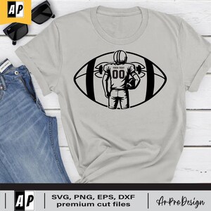 Football Boy Svg, Personalized Name, Football Player Svg, Football ...