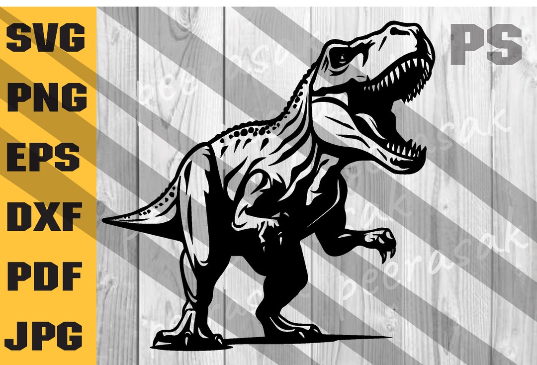 T-rex Dinosaur SVG, Tyrannosaurus Rex SVG, Dino SVG Prehistoric Animal ...