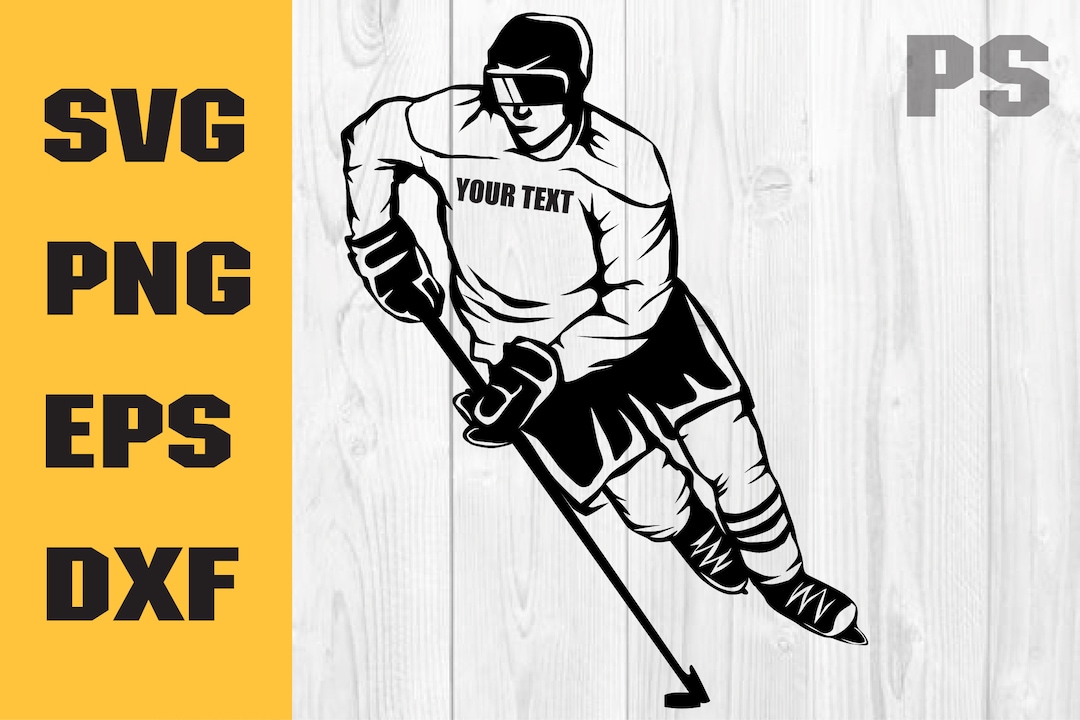 Ice Hockey SVG, Hockey Player SVG, Hockey Decal, Hockey Jersey SVG ...