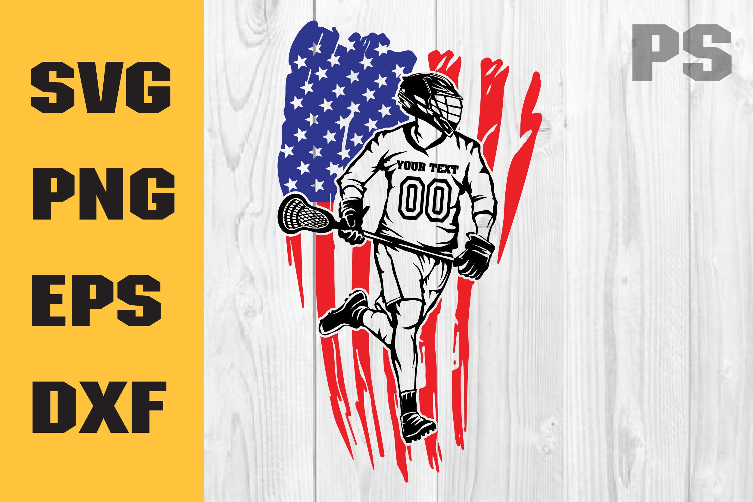 Lacrosse Player Svg Lacrosse Helmet And Stick Svg Lacrosse Etsy