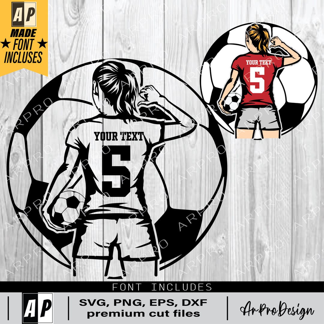 Soccer Girl SVG, Soccer Girl Player SVG, Sports Mom Life Design PNG ...