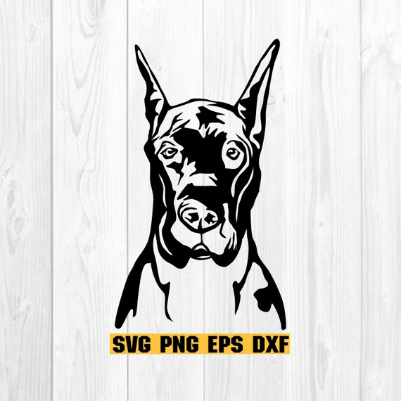 Great Dane Dog Svg Files for Cricut Animal Clipart Vector | Etsy