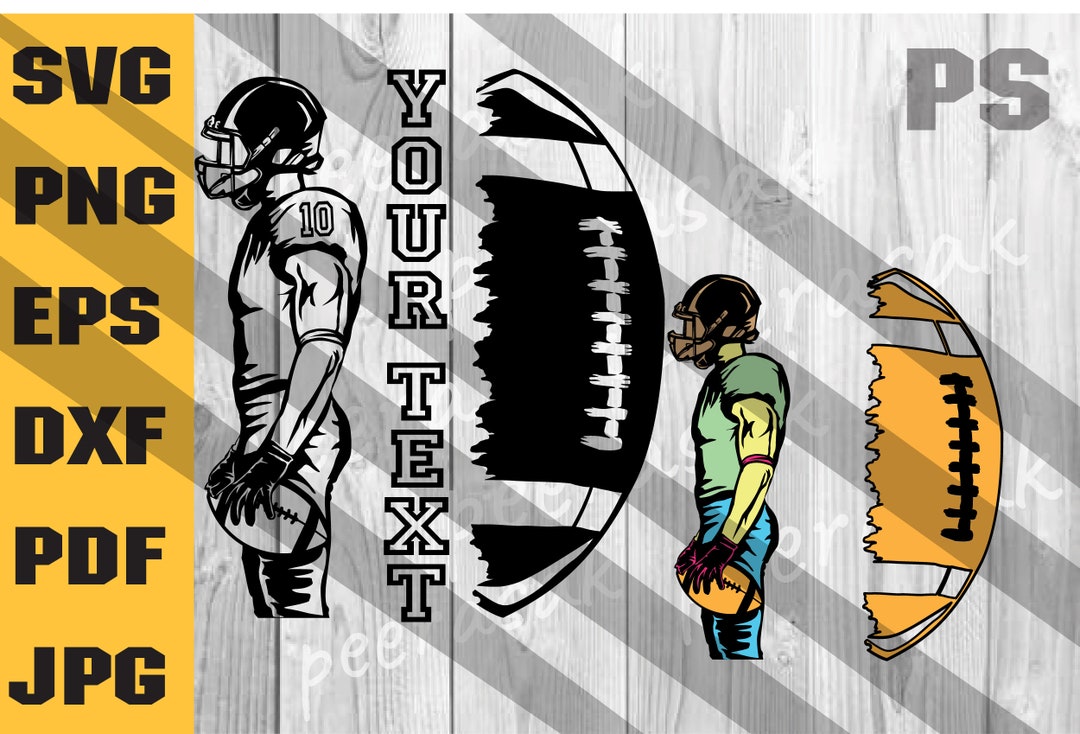 Football Player Svg, Colored Layers, Footballsvg, Football Team ...