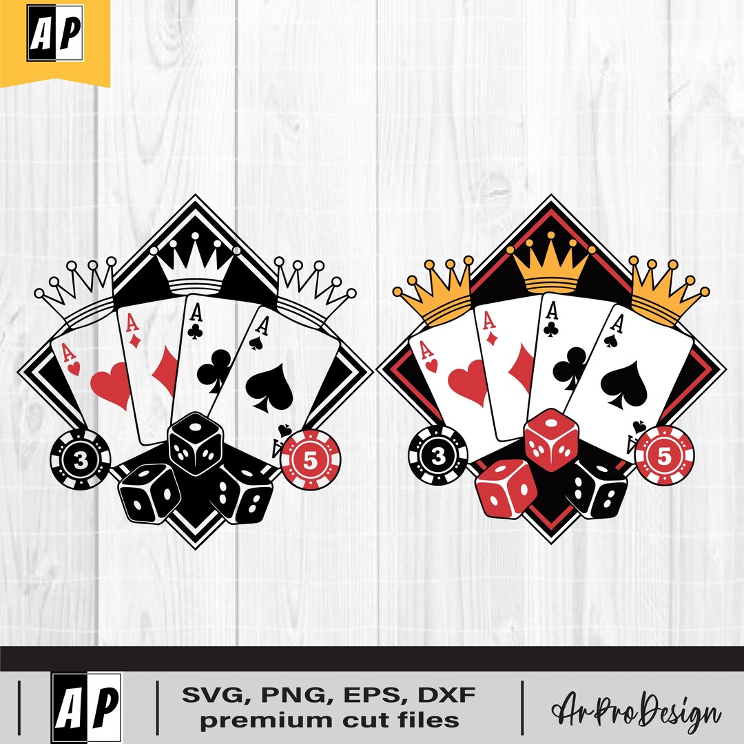 Playing Cards Svg, Poker Cards Svg, Aces SVG, Royal Flush Clip Art ...