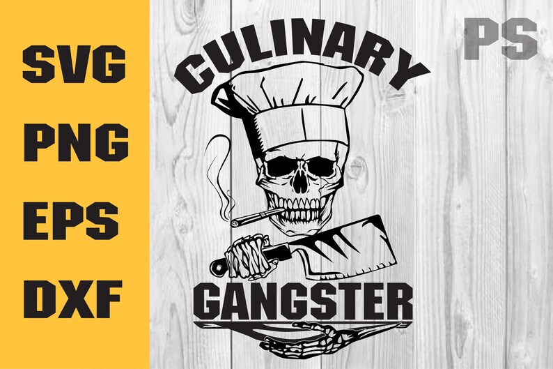 Culinary Gangster SVG Culinary SVG Chef Svg Knives Chef - Etsy