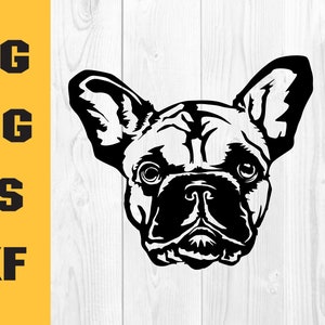 French Bulldog Svg, Dog Svg, PNG Breed, Plasma DXF Laser Cut, Lying ...