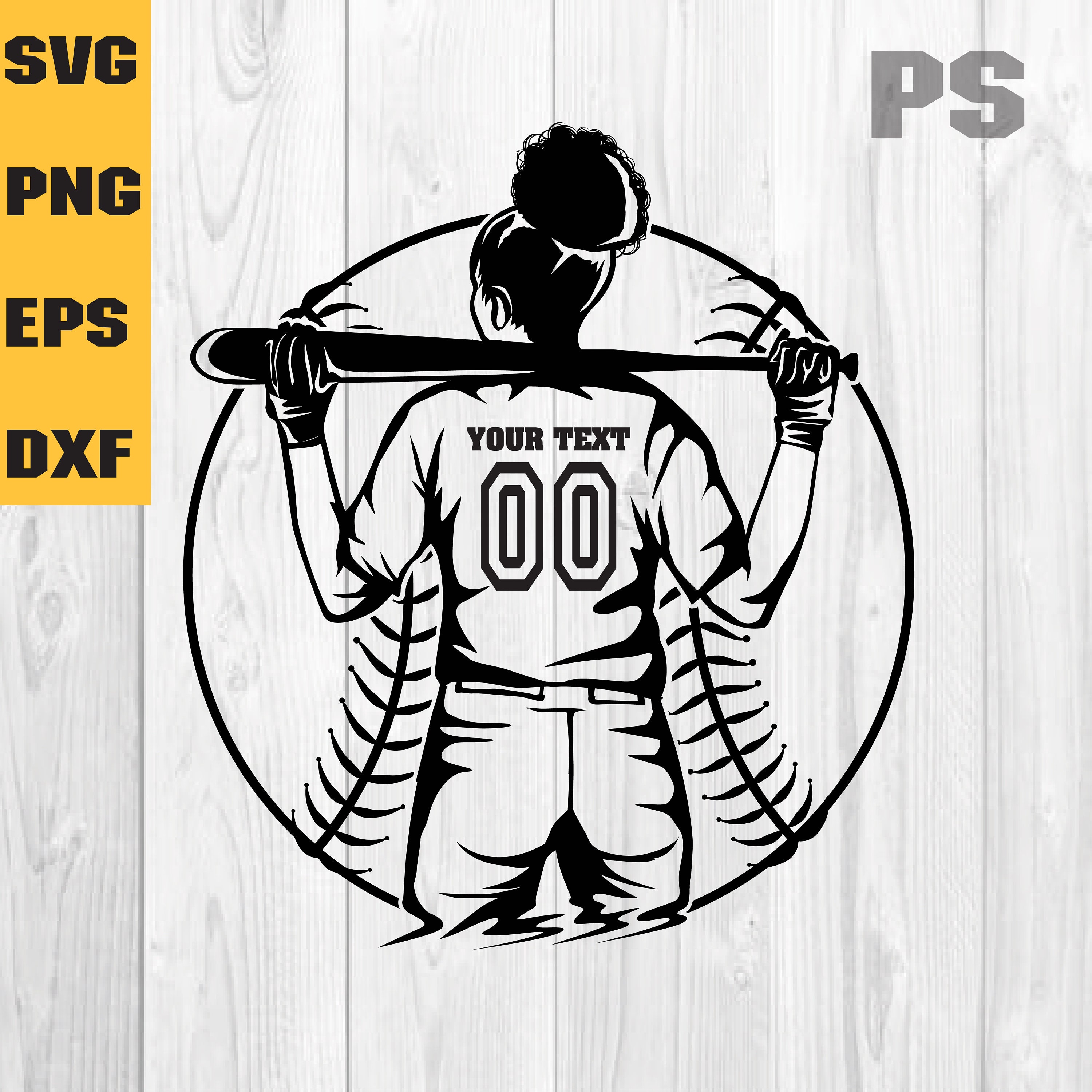Girls Softball Svg Softball Swing Baseball Game for - Etsy