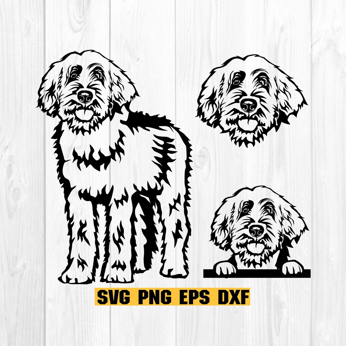Labradoodle Svg Dog Svg Cricut Cute Pet Face Clipart Head | Etsy