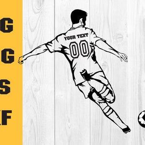 Soccer Player Svg, Soccer Monogram Svg, Soccer Clipart, Soccer Cricut ...