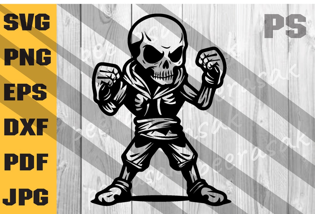 Boxing Skeleton SVG, Skull Boxer SVG, Skull Svg, Sports Knockout ...