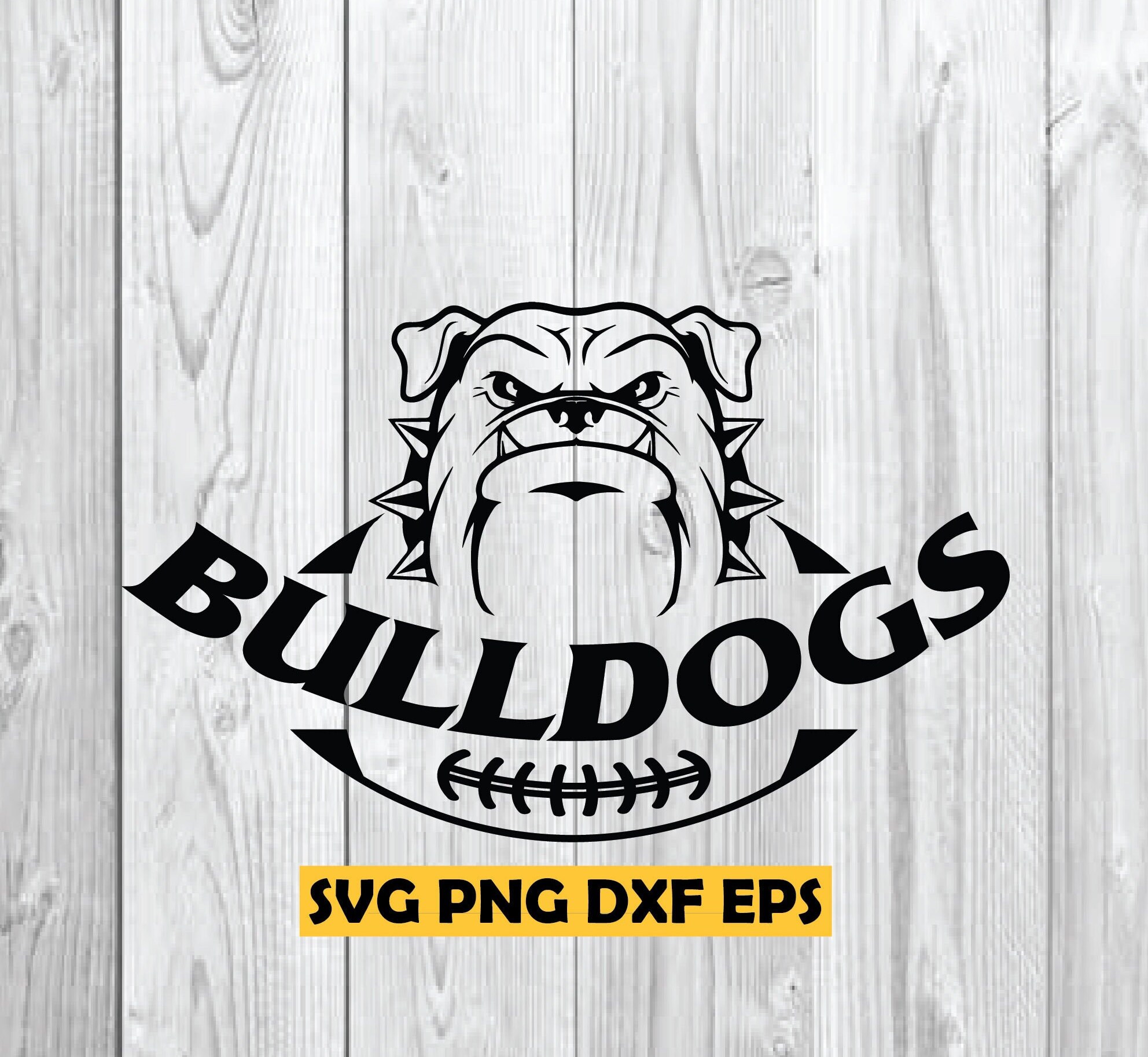 Bulldogs SVG Football SVG Bulldogs Football T-shirt Design | Etsy