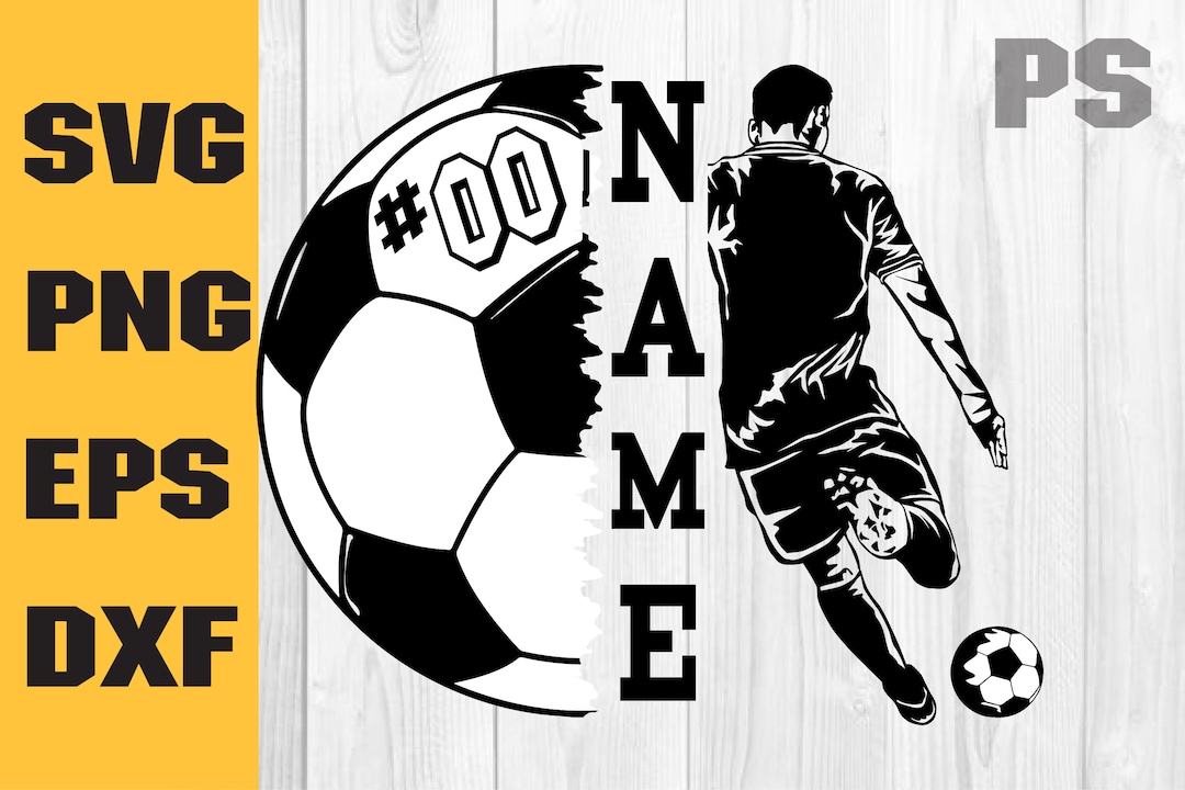Soccer Player Svg, Soccer Monogram Svg, Soccer Clipart, Soccer Cricut ...