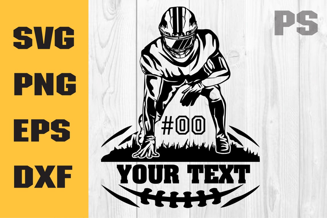 Football Player Svg Football Svg Football Team Football - Etsy