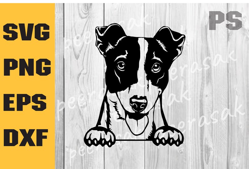 Jack Russell Terrier Svg Silhouettes Dxf Dog SVG Files for - Etsy