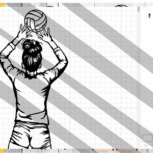 Volleyball Setter Player SVG, Volleyball Svg, Volleyball Girl Svg ...