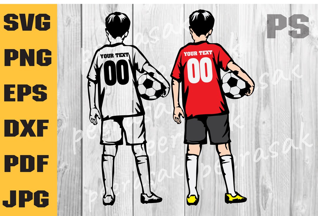 Soccer Player Svg, Soccer Monogram Svg, Change SVG Colors in Canva ...