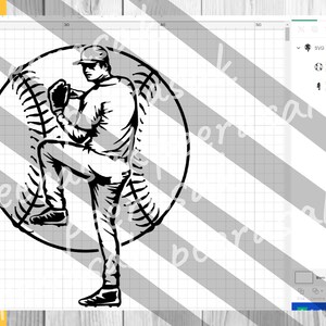 Baseball Pitcher Svg, Baseball Player SVG, Baseball Monogram for ...