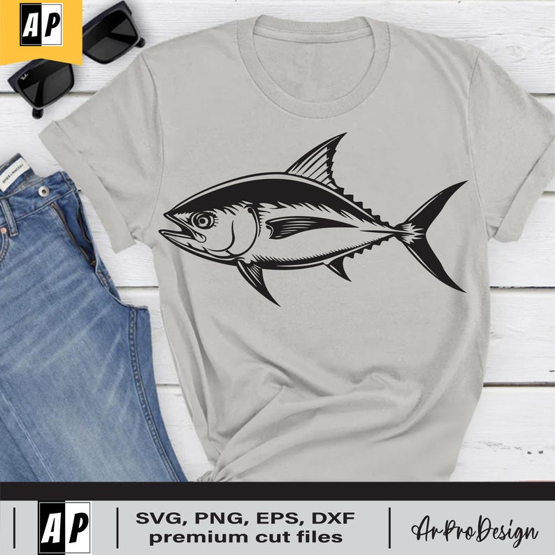 Tuna Fish SVG, Tuna Clipart, Fishing PNG, Fish Vector Art, Fisherman ...
