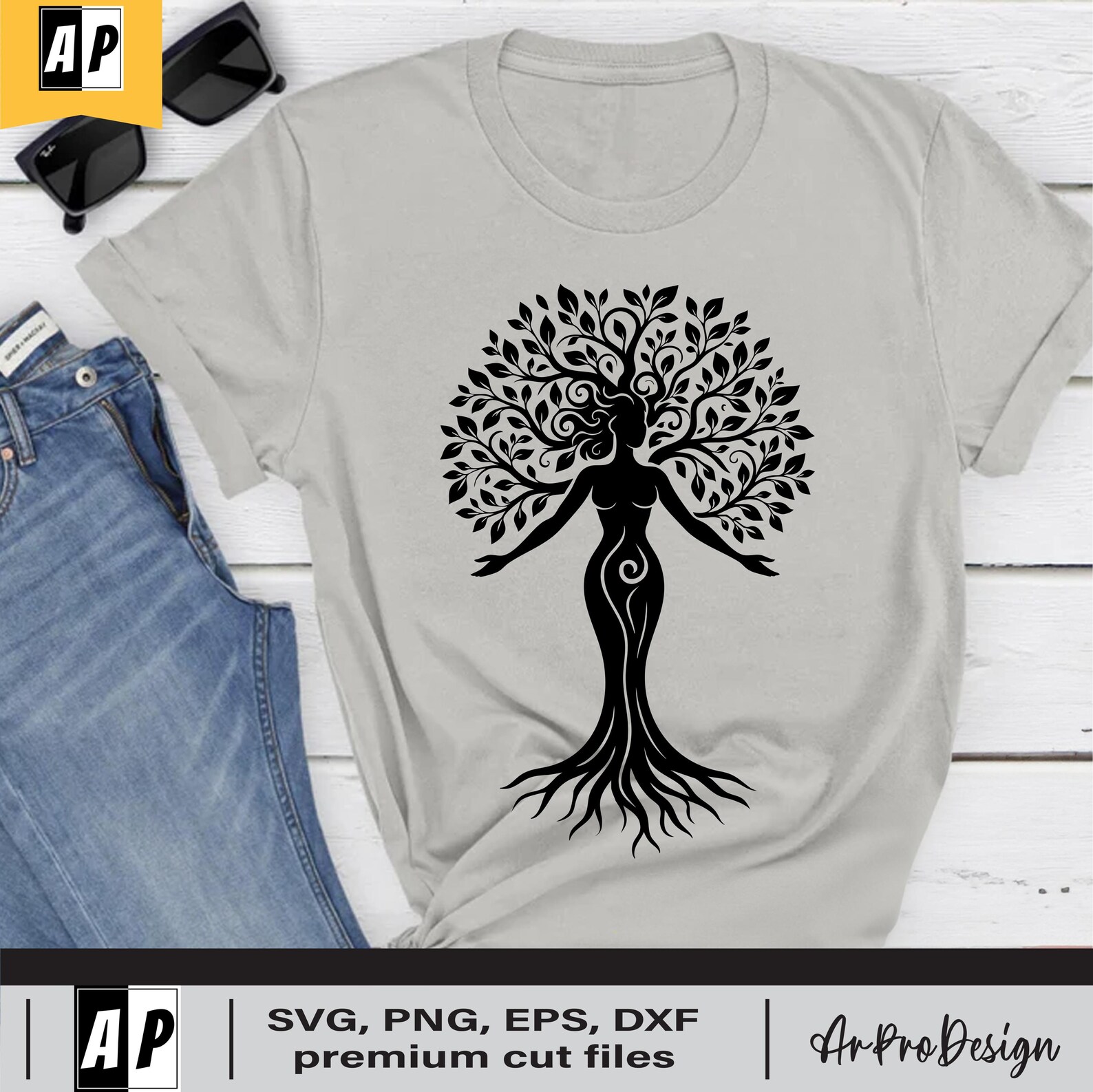 Woman Tree SVG, Women Empowerment SVG, Mother Nature SVG, Tree With ...