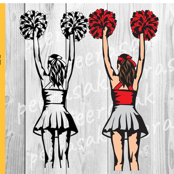Cheerleader Svg - Etsy