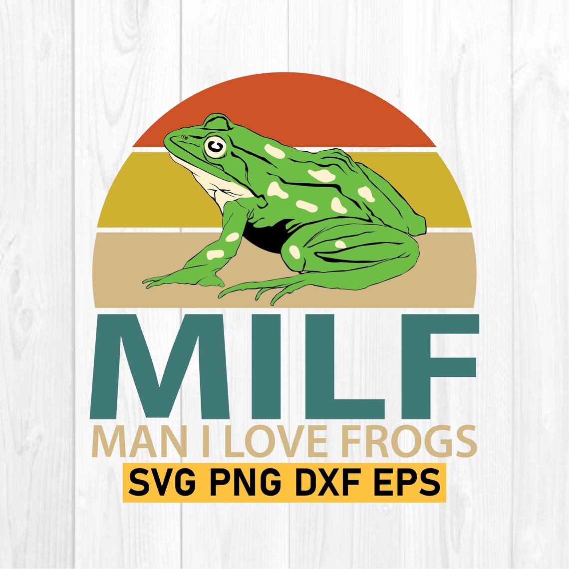 M.I.L.F. SVG Man I Love Frogs Svg MILF Svg Funny MILF Frog - Etsy