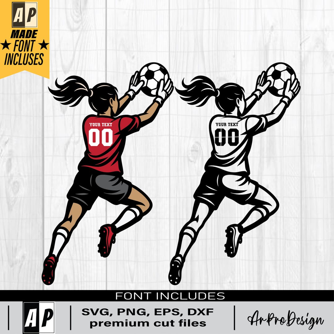 Soccer Girl Goalkeeper Svg, Soccer Girl Svg, Goalkeeper Clipart, Soccer ...