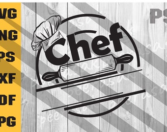 Chef 3 SVG, Cook Svg, Chef Clipart, Chef Files for Cricut, Chef Cut ...