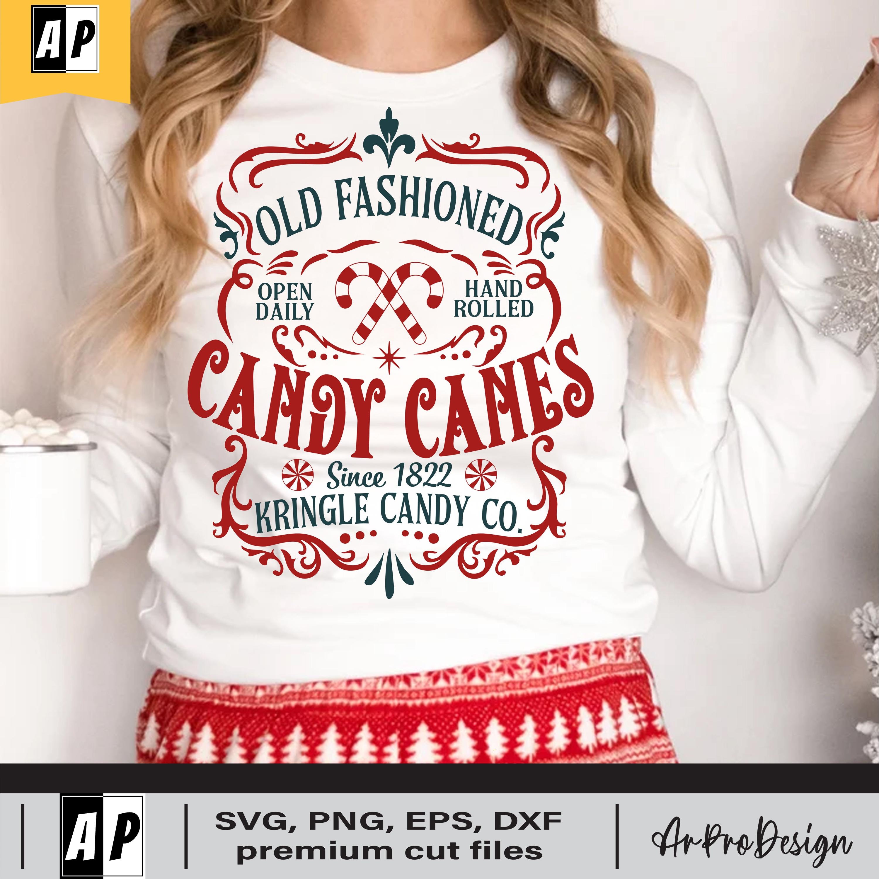 Olde Fashioned Candy Canes Svg, Christmas Candy Cane Svg, Xmas Sign ...
