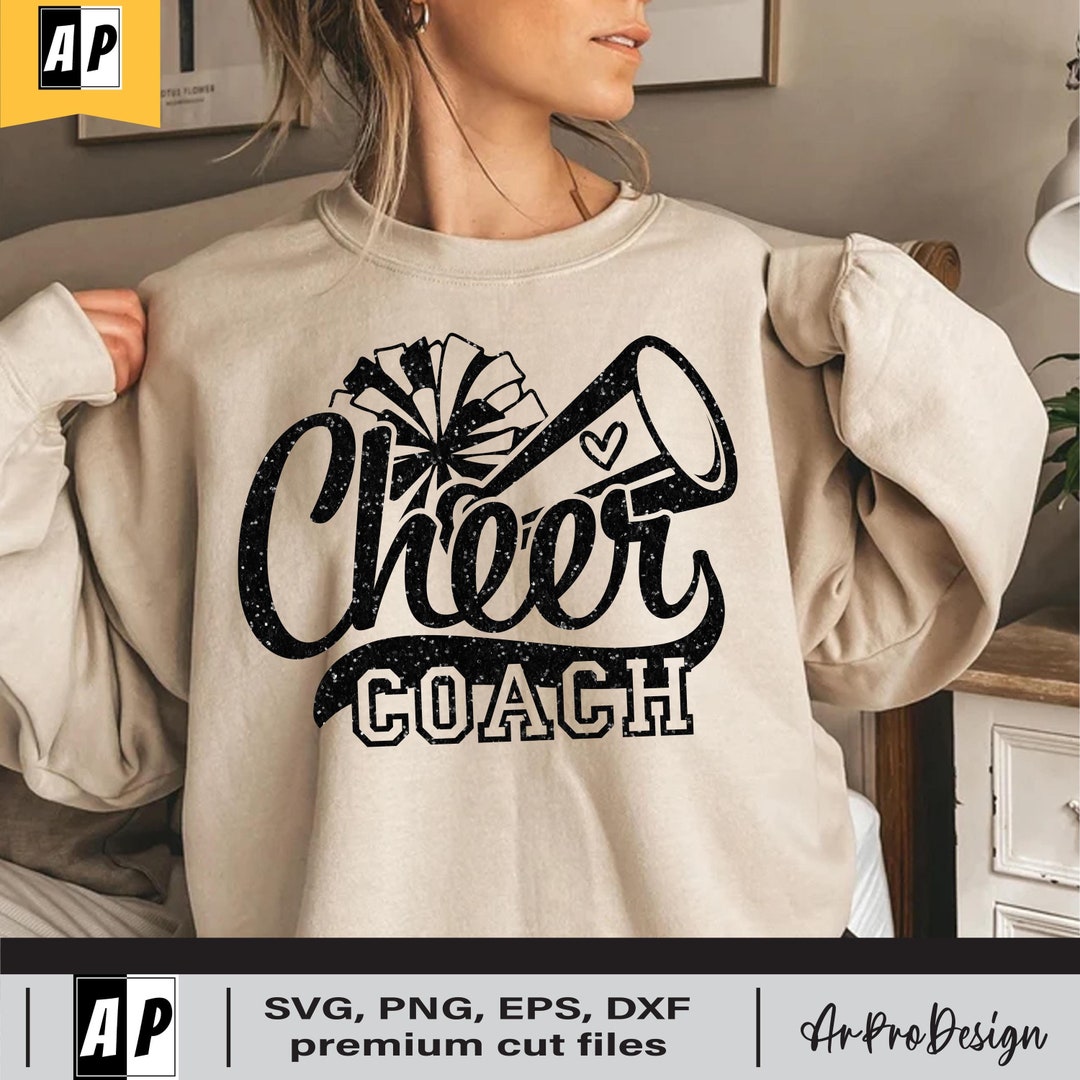 Cheer Coach Svg Png, Cheer Coach PNG, Mascot SVG, School Spirit, Team ...