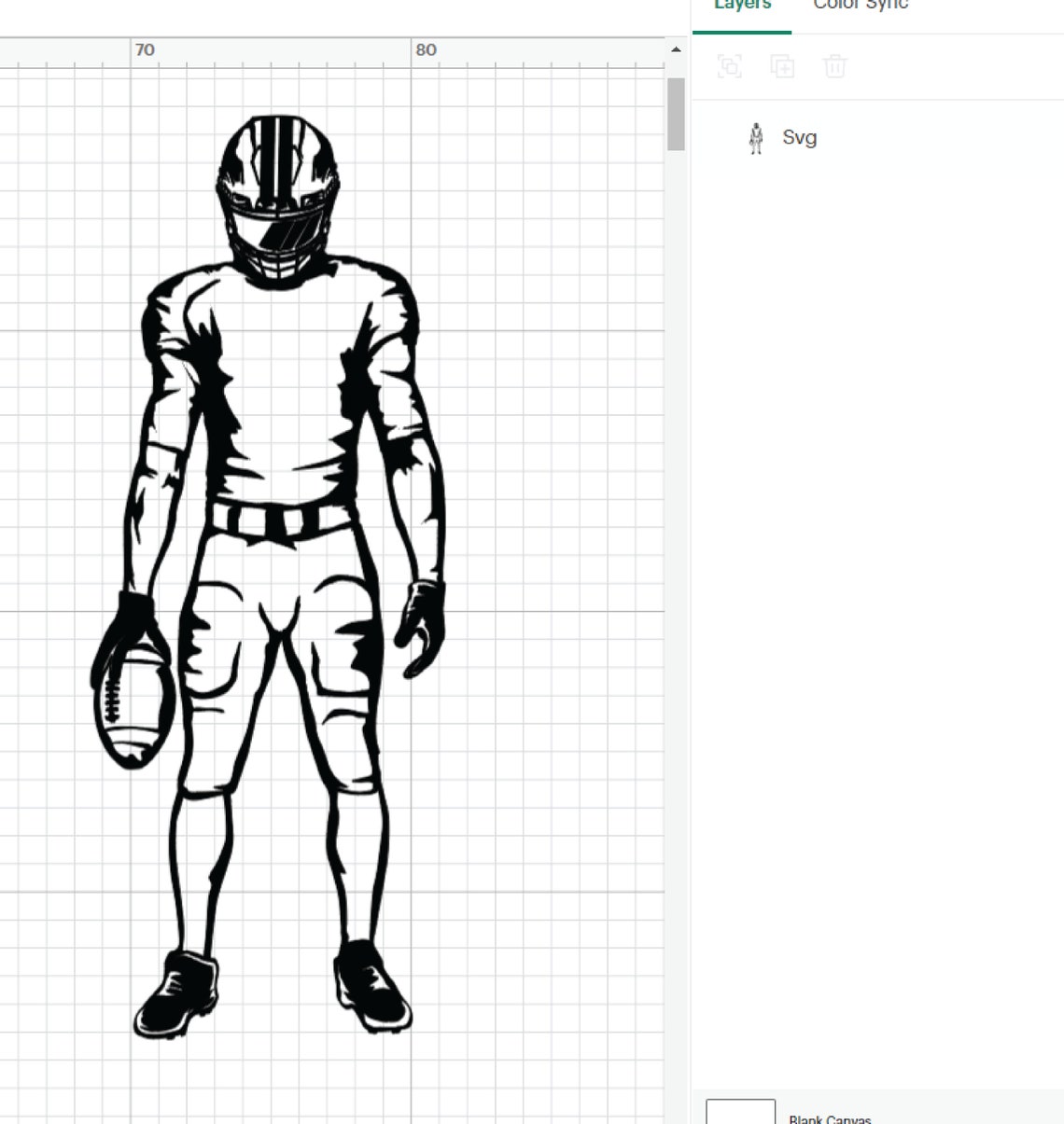 Football Player Svg Football Svg Colored Layers Football - Etsy