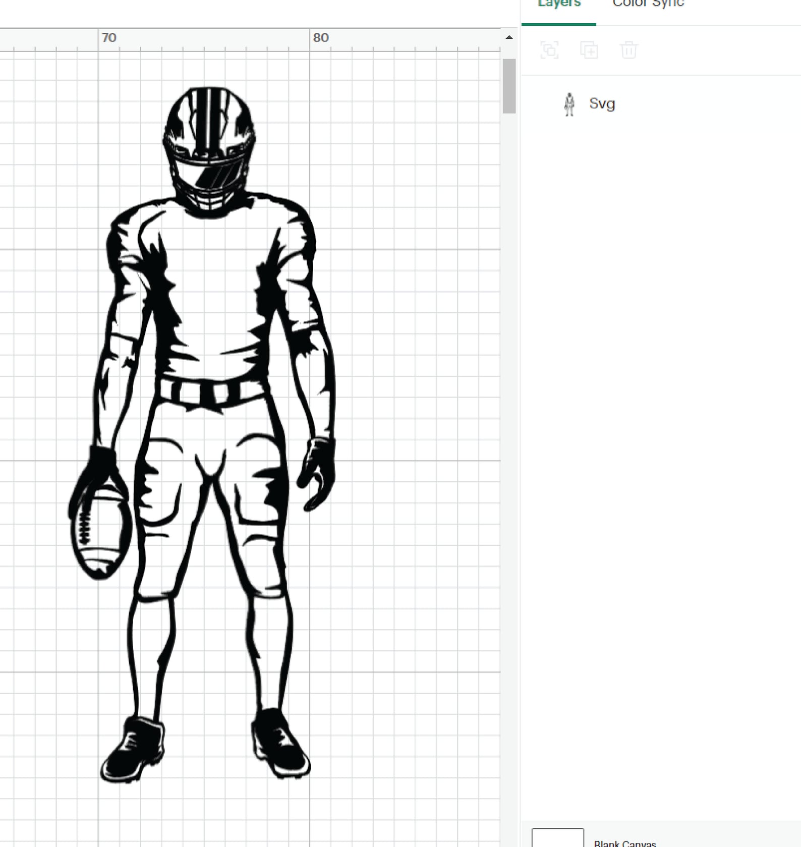 Football Player Svg Football Svg Colored Layers Football - Etsy