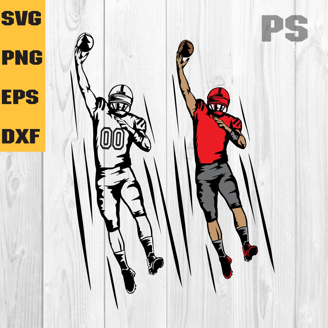 Football Player Svg, Football Svg, Colored Layers, Football Team ...