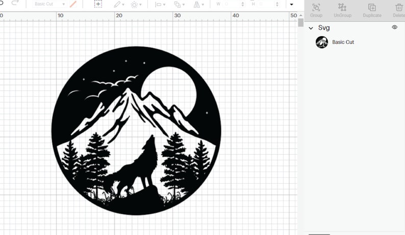 Wolf Howling Svg, Wolf Howling in A Moon Svg, Howling Wolf Svg ...